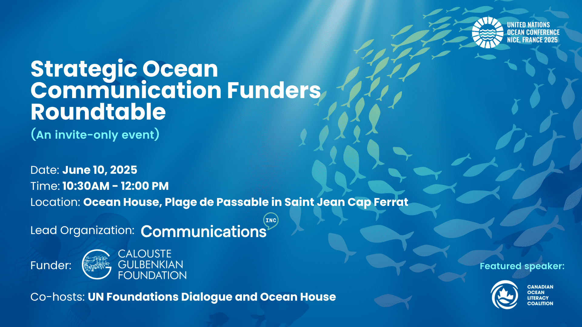 Strategic Ocean Communication Funders Roundtable - Centre For Ocean ...
